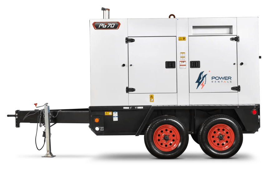 PG70 Portable Generator - 70 kVA (56 kW) - POWER Rentals